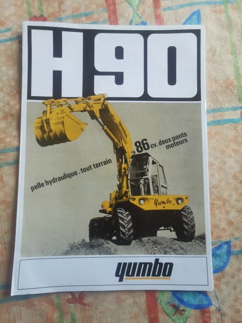 CATALOGUE TRACTEUR PELLE Mecanique Hydraulique Yumbo H 90 Deux Ponts Moteurs EUR 20,00 - PicClick FR