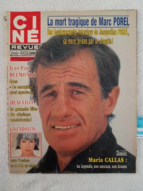 CINE REVUE N°35 9/83 Belmondo Porel Lange Callas Bond Connery Carrera J.fontaine EUR 4,00 ...