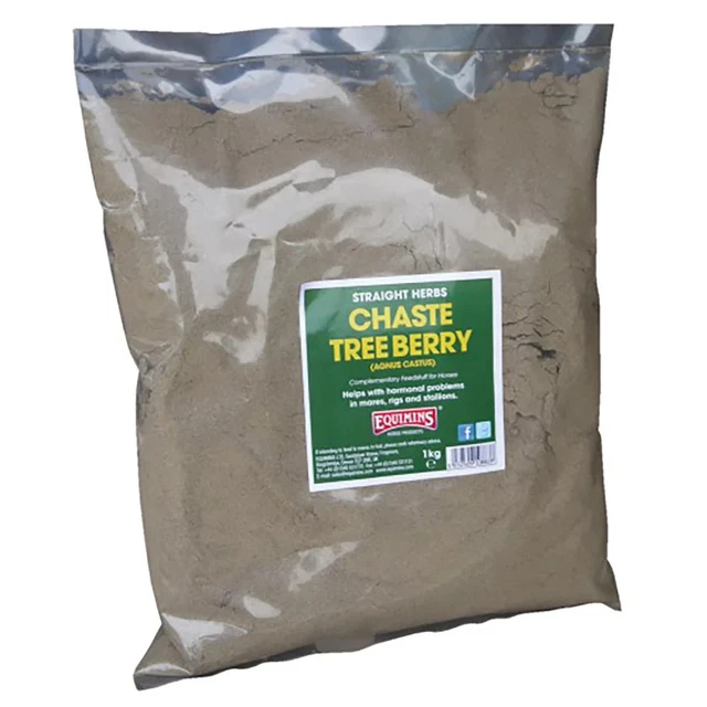 EQUIMINS CHASTE TREE Berry (Agnus Castus) 1kg Straight Herb Equine ...