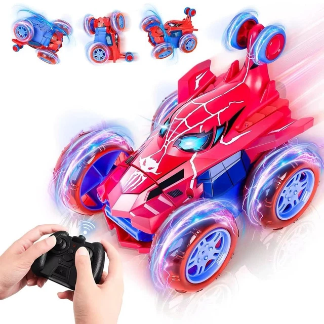 SPIDERMAN TRANSFORMER AVENGER Kids Radio Remote Control Car 360 degree ...