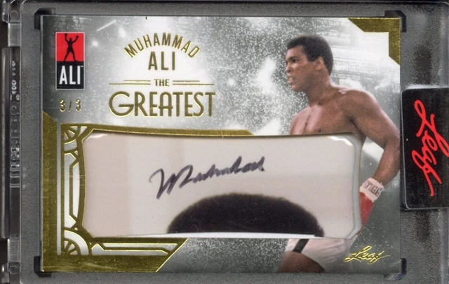 2024 LEAF MUHAMMAD Ali Legacy Collection Muhammad Ali Cut Auto /3 EUR ...