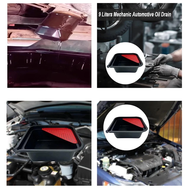 CAR OIL DRAIN Pan 9L Oil Collection Tray for Automotive Workshop Garage ...