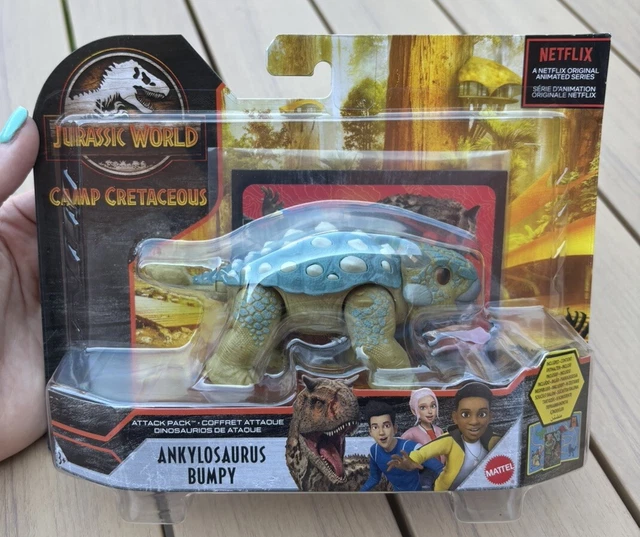 JURASSIC WORLD Anklyosaurus Baby Bumpy Camp Cretaceous Attack Pack ...