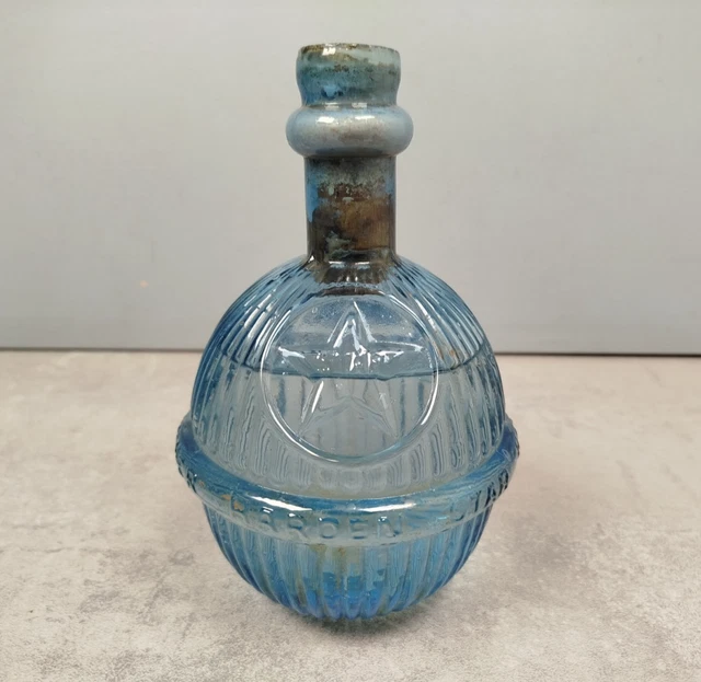 GRENADE EXTINCTEUR À Main Harden Star Fiole Feu Pompier Verre Bleu Fin ...