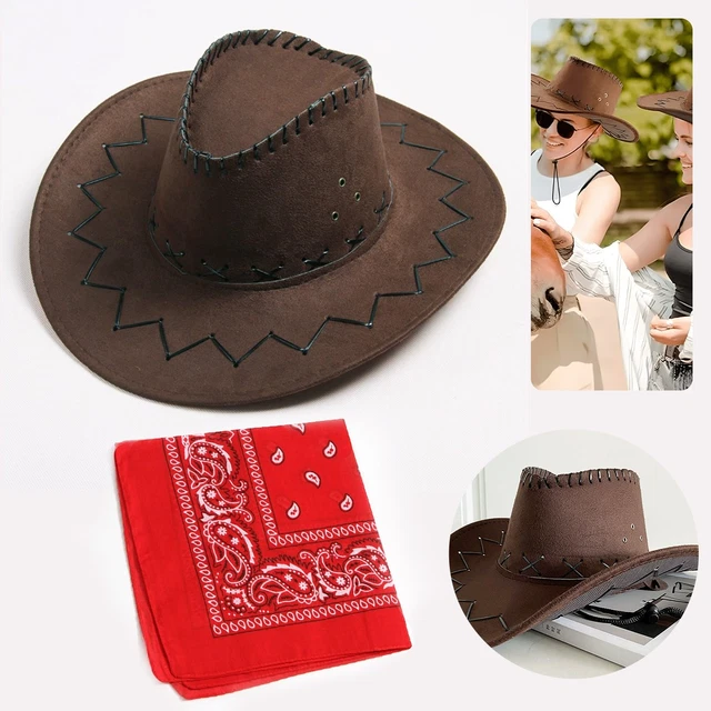 TEXAN COWBOY HAT Western Movie Fancy Dress Costume West Rodeo outdoor ...