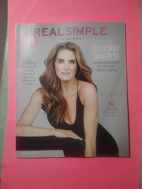 REAL SIMPLE MAGAZINE February March 2025 Brooke Shields Sleep Awards £ ...