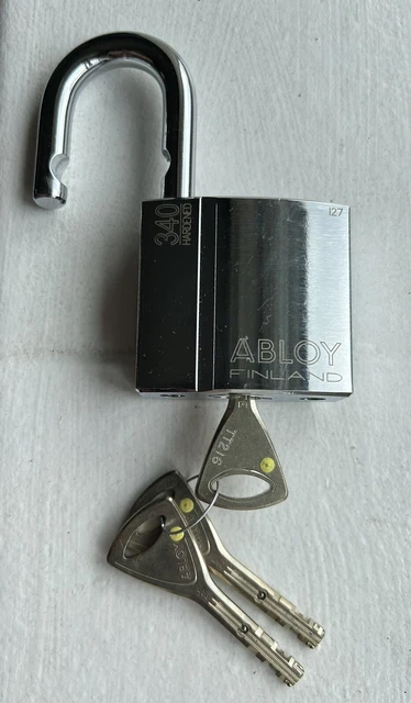 ABLOY 340 HIGH Security Heavy Duty Hardened Steel Padlock PROTEC2 & 3 ...