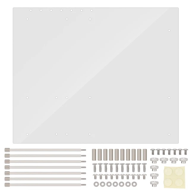 OPEN FRAME TRANSPARENT Acrylic Computer PC Case DIY ITX/M-ATX/ATX ...