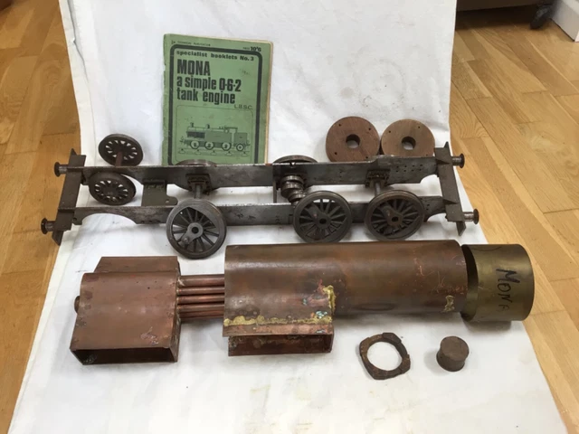 TEILGEBAUTE 3,5 ZOLL Modell Dampflok "Mona" LBSC Bauform 0-6-2 Panzer ...