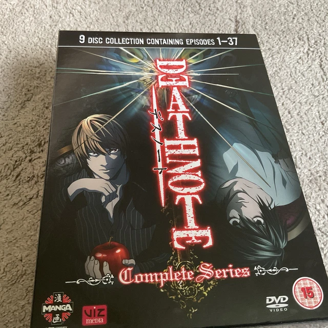 DEATH NOTE COMPLETE Series 9 Disc Collection DVD Episodes 1-37 Box Set ...