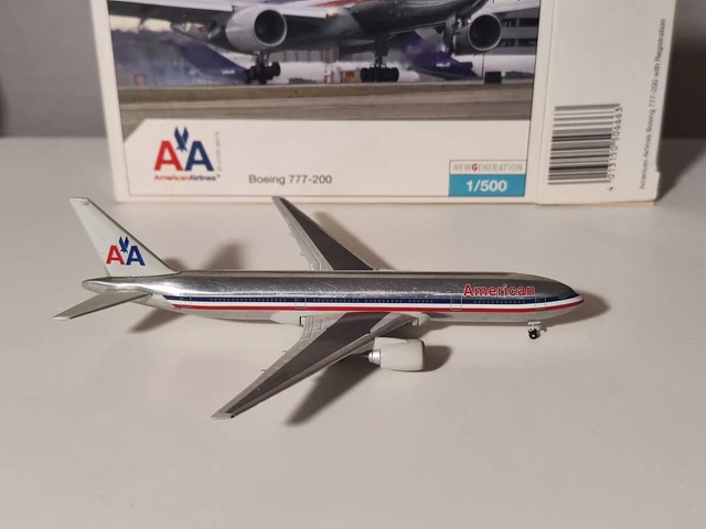 HERPA WINGS AMERICAN Airlines Boeing 777-200 N787AL 506663 1:500 EUR 39,90 - PicClick DE