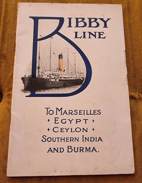 1920 BIBBY LINE Brochure Including Deck Plans X 9 £249.99 - PicClick UK