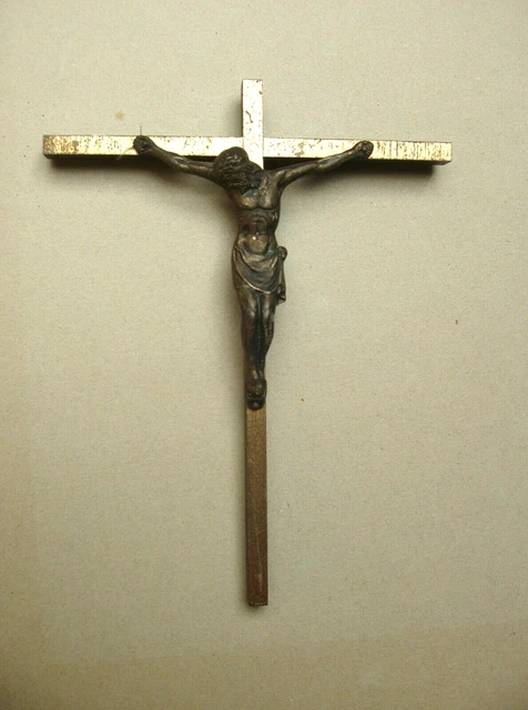 SUPERBE CRUCIFIX MURAL en bronze - années 1960 EUR 19,00 - PicClick FR