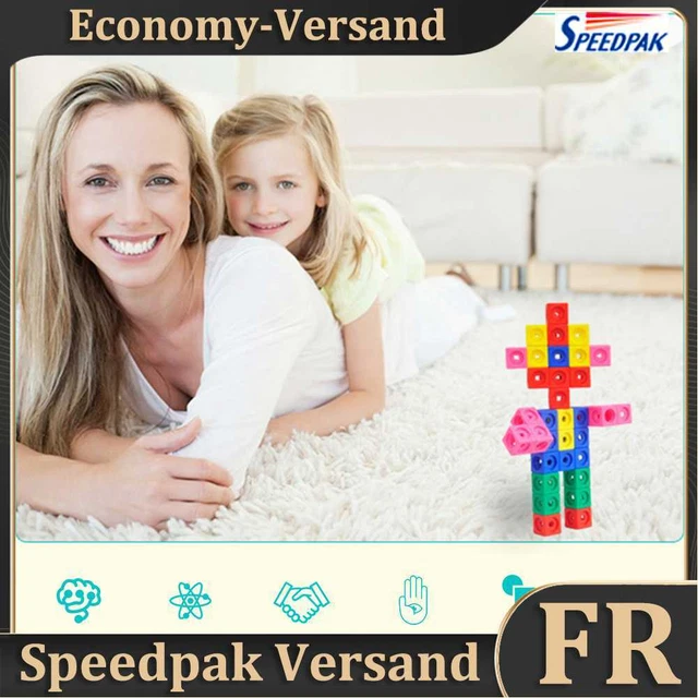 100PCS MATH LINK Cubes Toy Children Educational Numberblocks Block ...