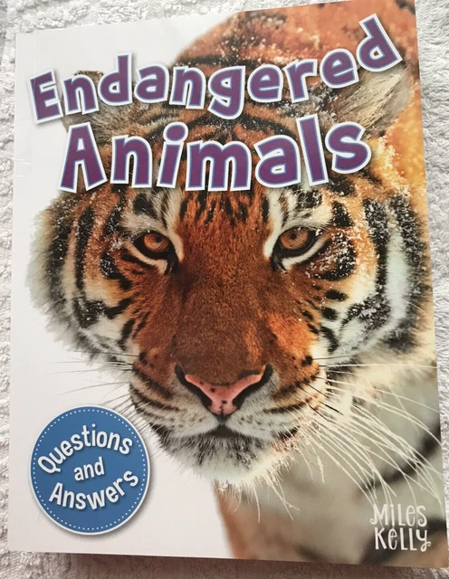 2 MILES KELLY Questions & Answers P/B Books Endangered Animals and Big ...