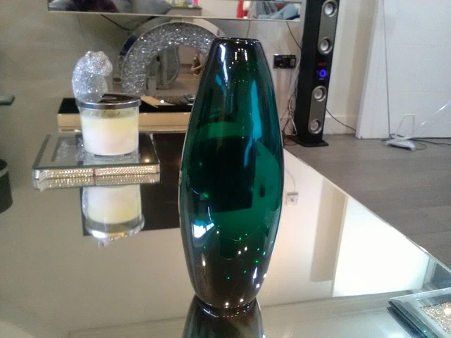 VTG 1960S HOLMEGAARD 'Greenland' teal-coloured Glass Torpedo Vase per ...