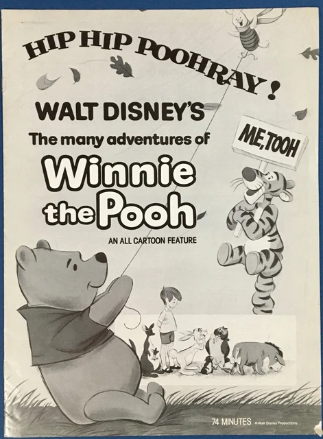 MANY ADVENTURES OF Winnie the Pooh ORIGINAL Campaign Book Walt Disney ...