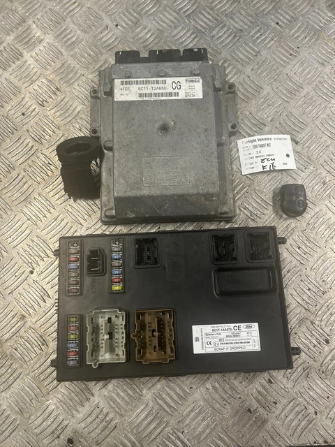 FORD TRANSIT MK7 Ecu Kit Bcm Key Fob 2.2 Fwd 2009 Model 8C1112A650 Cg £ ...