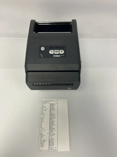 ZEBRA ZD421 DIRECT Thermal 4 Barcode Label Printer ZD4A042-D01M00EZ (4 ...