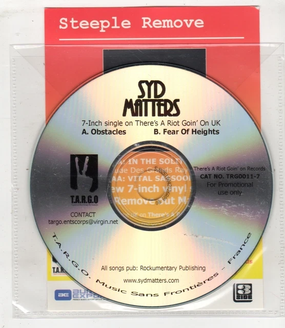 (GW519) SYD MATTERS, Obstacles / Fear of Heights - 2005 DJ CD £3.49 ...