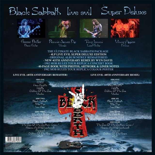 BLACK SABBATH LIVE Evil (Super Deluxe 40th Anniversary Edition) [4LP ...