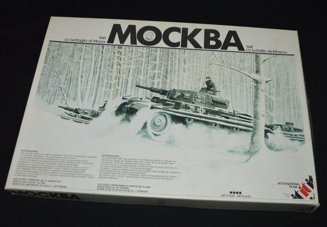 ANCIEN JEU SOCIÉTÉ Guerre MOCKBA WAR GAMES INTERNATIONAL TEAM Vintage ...