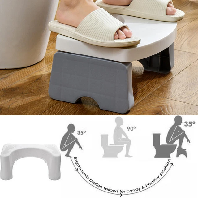 PLASTIC TOILET SQUATTY Step Stool Prevent Leg Numbness Home Squat Aid ...