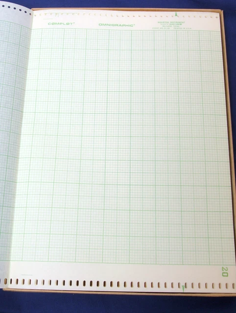 CHART RECORDER PAPER Houston Instrument Complot Omnigraphic Bausch ...