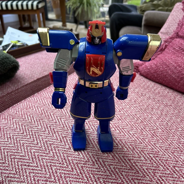 POWER RANGERS BLUE Ninjor Megazord Flip Head Mighty Morphin 95 Bandai £ ...