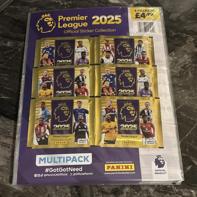 PREMIER LEAGUE 2025 Multipack (6 pack ) X10 £33.00 - PicClick UK