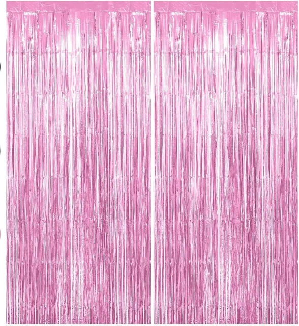 FOIL CURTAINS, PHOTO Booth Backdrop Tinsel Curtain Streamer for ...