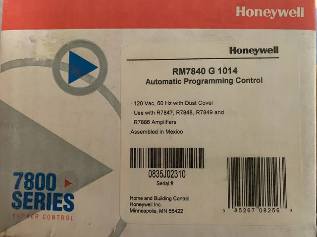 HONEYWELL RM7840G1014 AUTOMATIC PROGRAMMING CONTROL $1,995.99 - PicClick