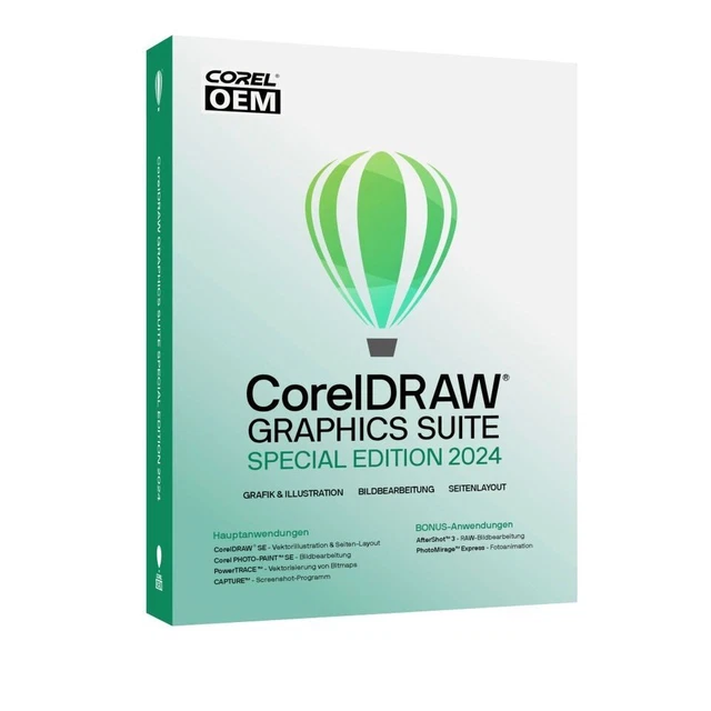 CORELDRAW GRAPHICS SUITE Special Edition 2024 OEM Win10/11,Papp-Case ...