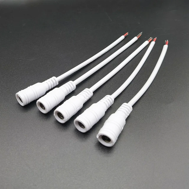 DC MALE ET Prise Femelle Prise Jack Fil Connecteur Cable LED CCTV ...
