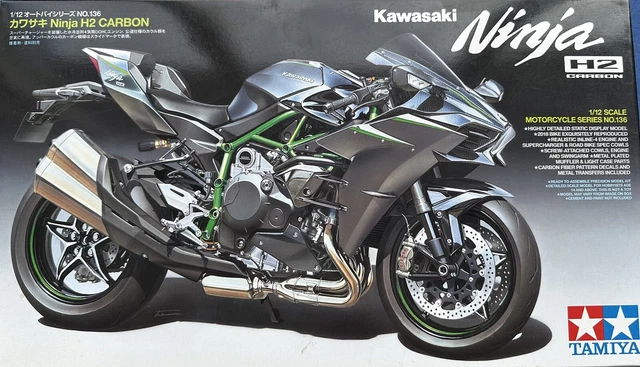 TAMIYA 14136 1/12 Kawasaki Ninja H2 Carbon £32.50 - PicClick UK