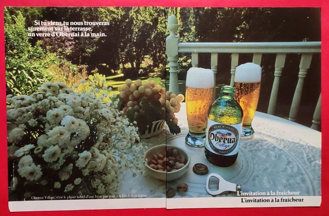 PUBLICITES DE PRESSE: Boisson Alcoolisée Bière d'Alsace OBERNAI Village ...