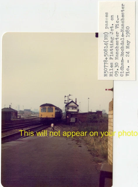 PHOTO RAILWAY - Class 105 DMU M50778 Oldham Train at Miles Platting 24 ...
