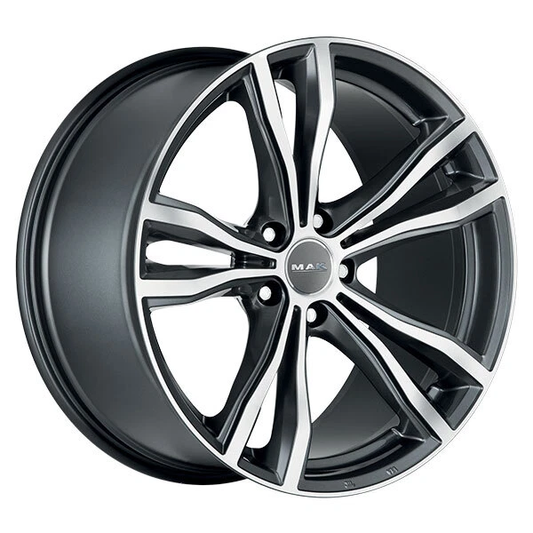 ALLOY WHEEL MAK X-MODE FOR BMW X5 9x20 5x112 GUN MET-MIRROR FACE 9FY ...