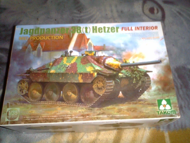 TAKOM 1/35 SCALE Wwii German Tank Destroyer Jagdpanzer 38(T) Hetzer Mid ...