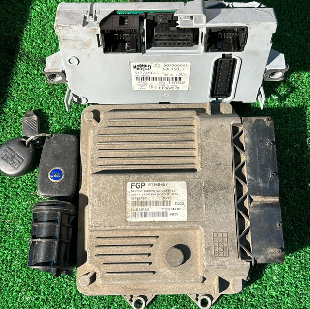 KIT CENTRALINA MOTORE ECU PER FIAT Idea 1° Serie 517768657 Benzina 1.3 ...