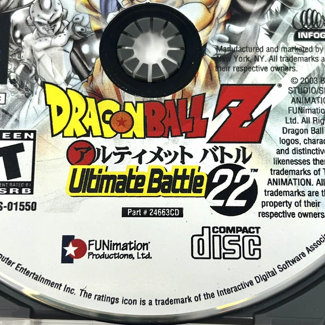 DRAGON BALL Z Ultimate Battle 22 Sony PlayStation 1 PS1 disque de jeu ...
