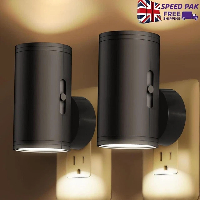 US PLUG NIGHT Light 3000K Wall Socket Lamp Dimming Wall Lamp for ...