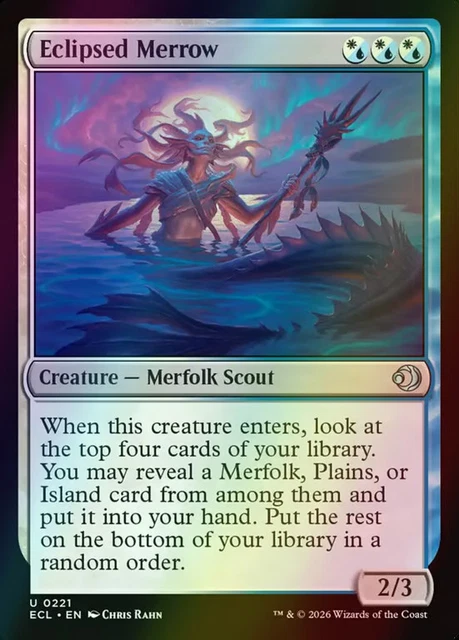 MTG ECLIPSED MERROW Foil ** Lorwyn Eclipsed ** English $0.99 - PicClick CA