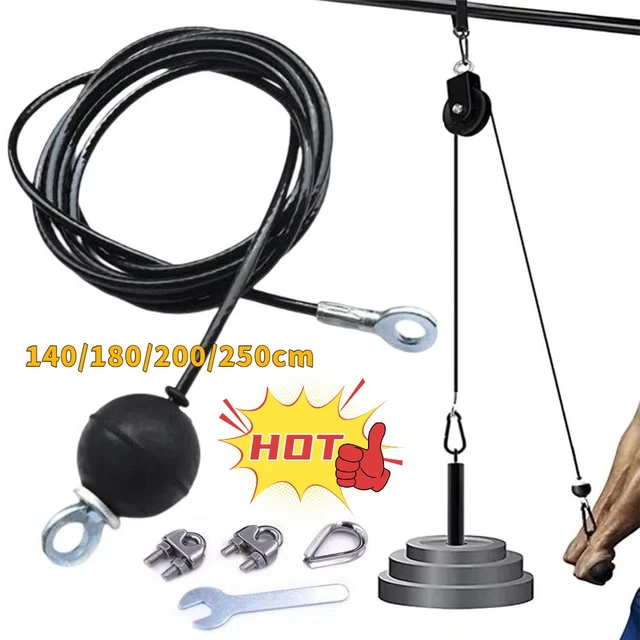 REPLACEMENT GYM CABLE Fitness Pulley Cable Steel Wire Rope For Cable ...