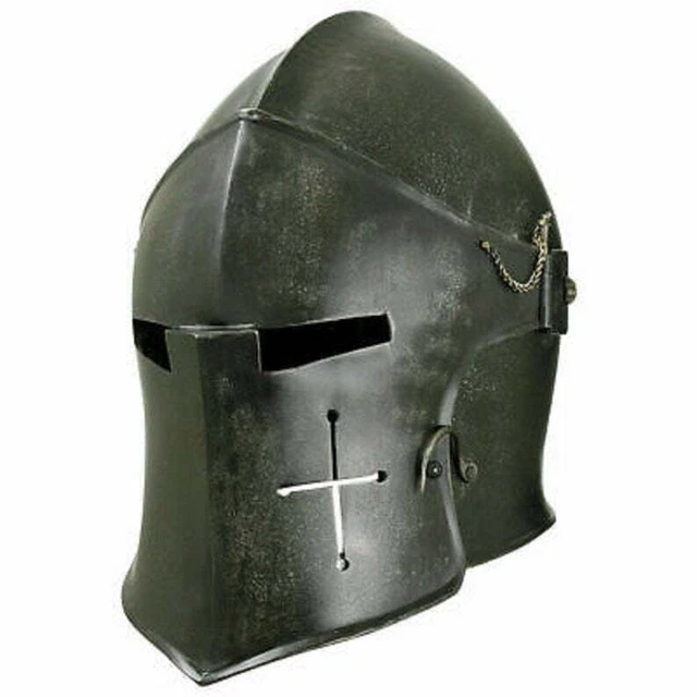 MEDIEVAL BARBUTA HELMET Knights Templar Crusader Armour SCA/LARP ... MEDIEVAL BARBUTA HELMET Knights Templar Crusader Armour SCA/LARP ...