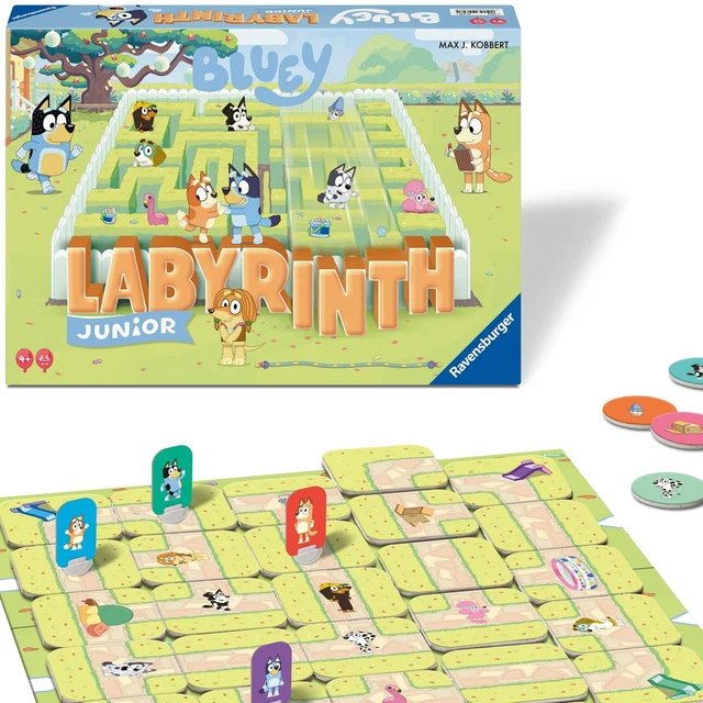RAVENSBURGER BLUEY TOYS and Gifts - Junior Labyrinth The Moving Maze ...