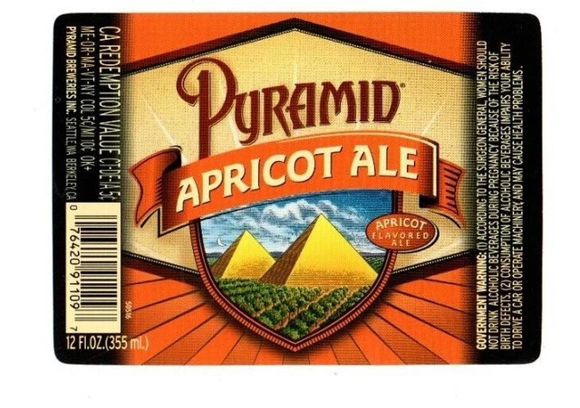 USA - BEER Label - Pyramid Breweries Inc., Seattle - Apricot Ale $5.50 ...