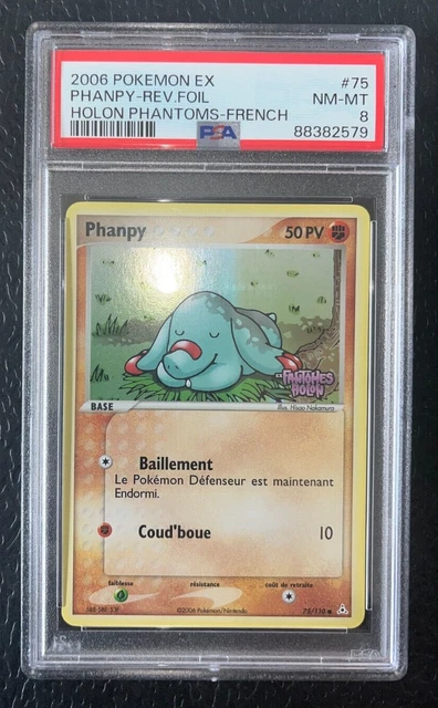CARTE POKEMON PHANPY 75/110 Holo Reverse - Ex Fantomes Holon - Psa 8 - Asmodée EUR 40,00 ...