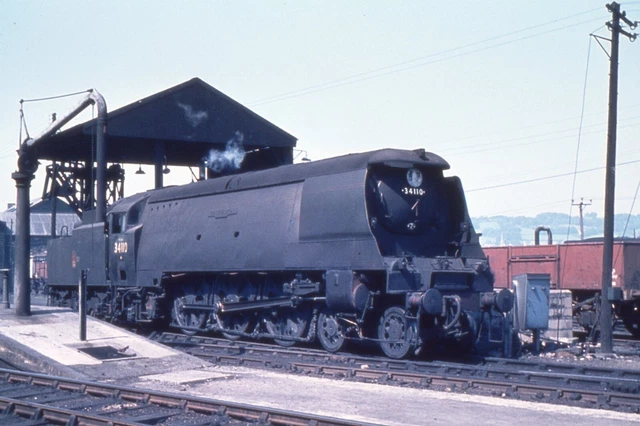 35MM RAILWAY SLIDE: COLOUR-RAIL: BRS 535: CLASS BB: 34110 66 SQUADRON £ ...
