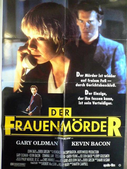 DER FRAUENMÖRDER - Gary Oldman - Kevin Bacon - Filmposter A1 84x60cm ...